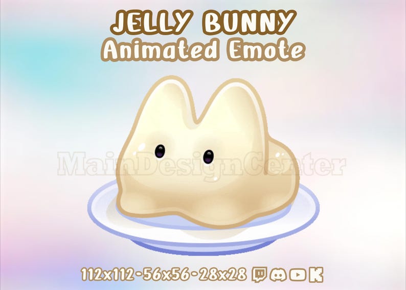 Jelly Bunny Animated Emote · GIF Chat Emoticon · Twitch, Discord ...