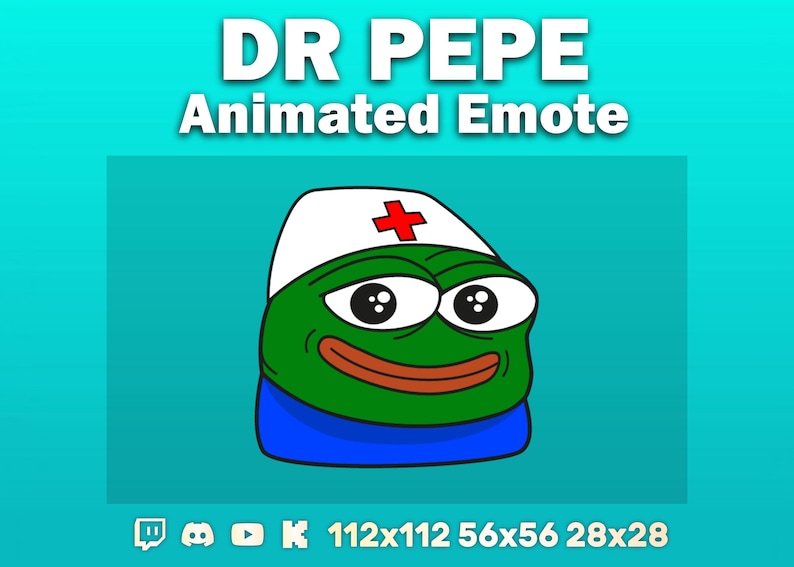 Dr. Pepe · Animated Emote · GIF Chat Emoticon · Twitch, Discord ...