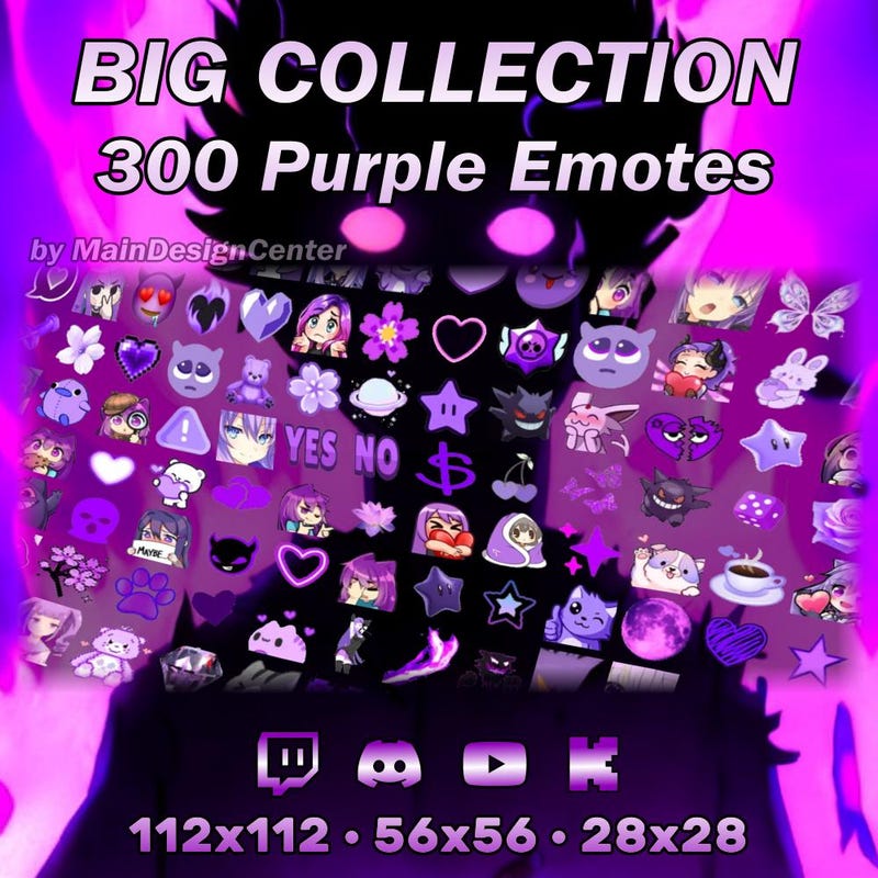 Purple Goth Animated - Etsy UK