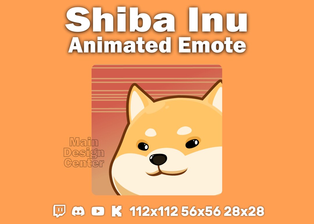 Shiba Inu Animated Emote · GIF Chat Emoticon · Available for Twitch ...