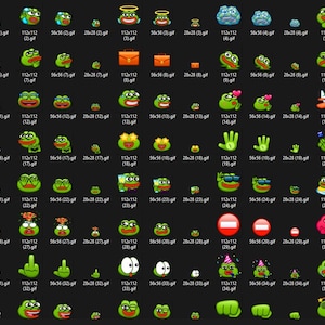 40 Animated Pepe Emotes · Streaming Emoticons · Twitch, Discord ...