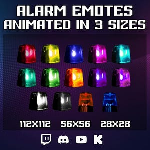 14 Alarm-Emotes · Animierte Emotes · Twitch, Discord, Youtube, Kick ...