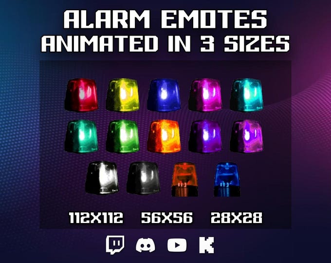 14 Alarm Emotes · Animated Emotes · Twitch, Discord, Youtube, Kick ...
