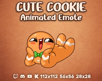 Cute Cookie · Kawaii Animated Emote · GIF Chat Emoticon · Twitch ...