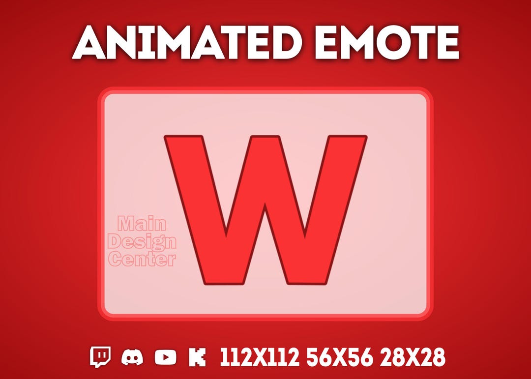 HQ W Animated Emote · Winner · Win · Twitch, Discord, Youtube, Kick ...