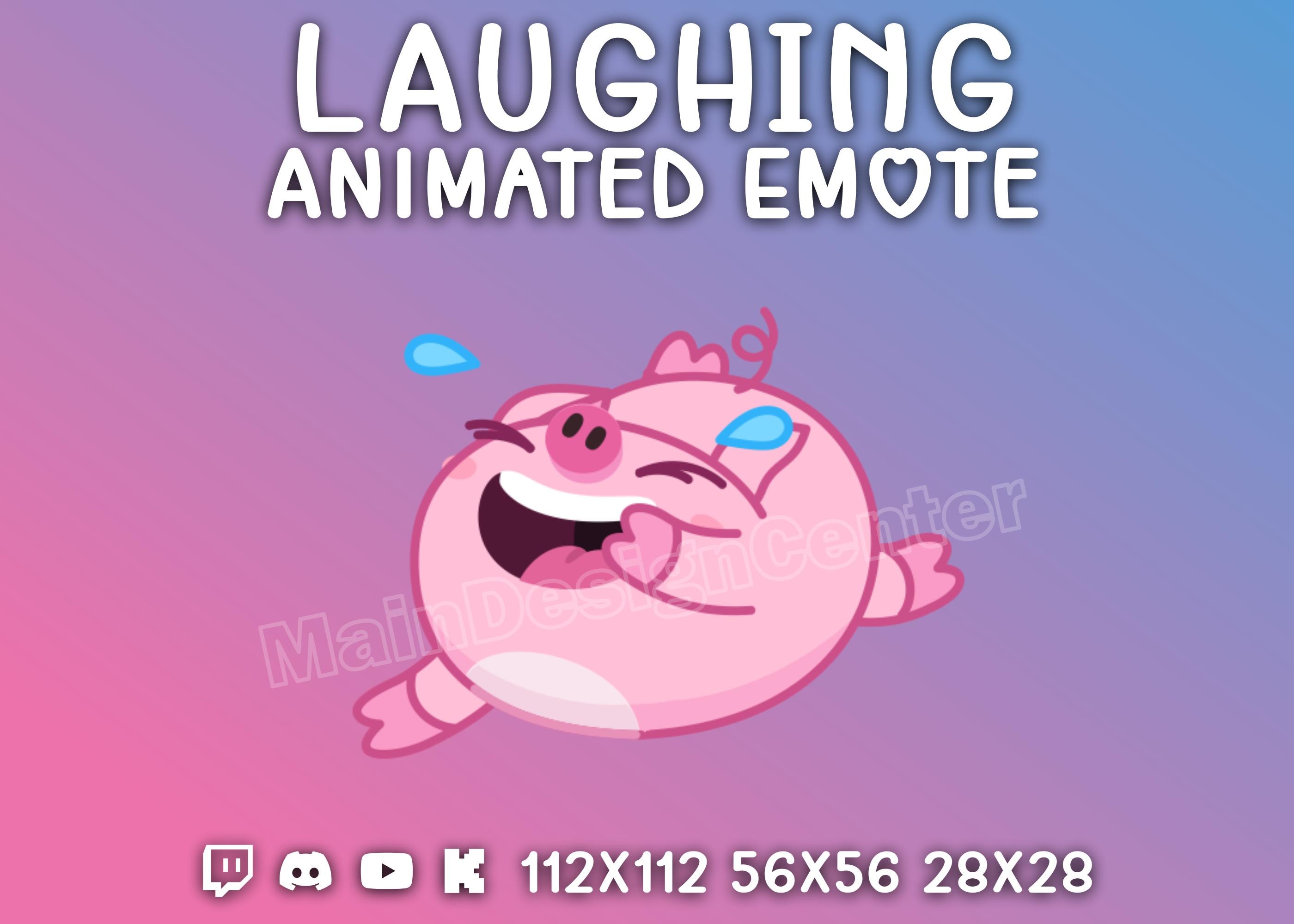 Laughing Pig · Meme Animated Emote · GIF Chat Emoji · Twitch, Discord ...