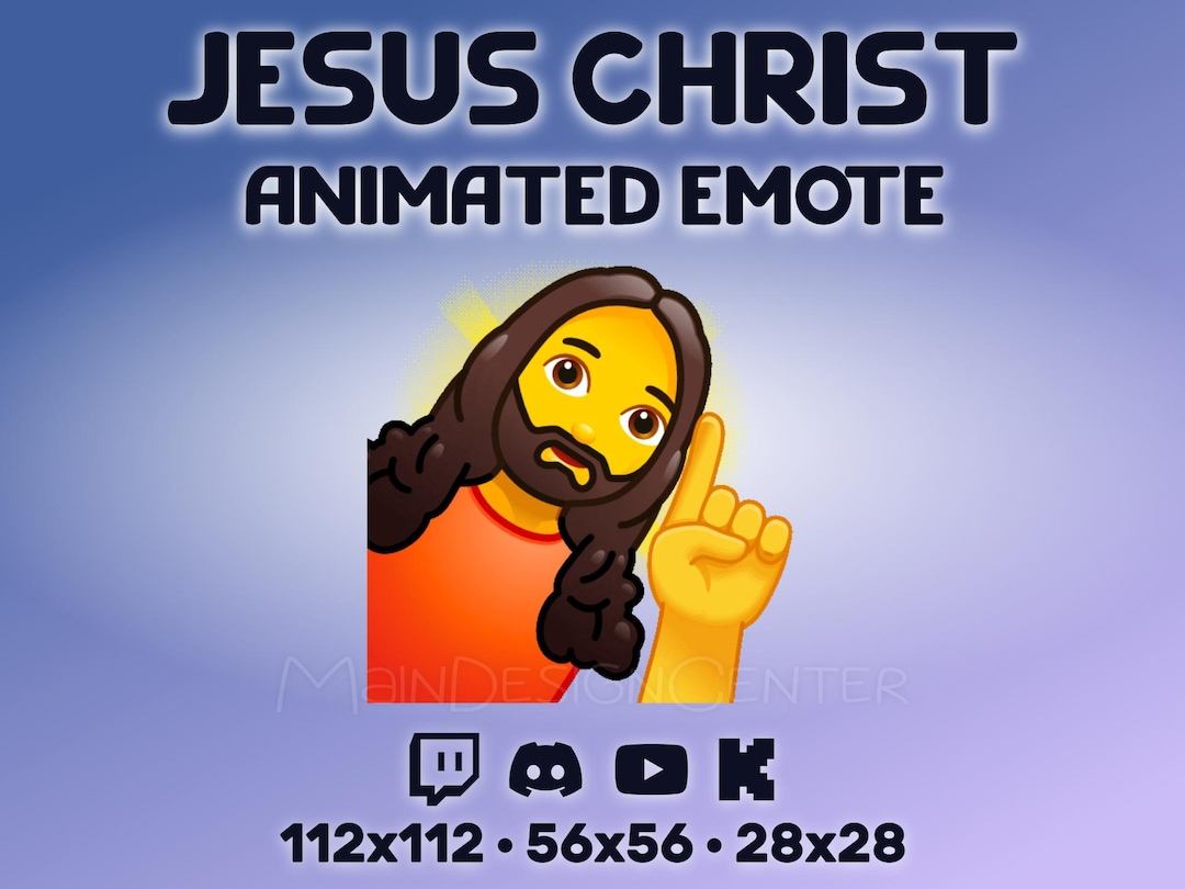 Jesus Christ · Animated Emote · Funny Emoji · Twitch, Discord, Kick ...