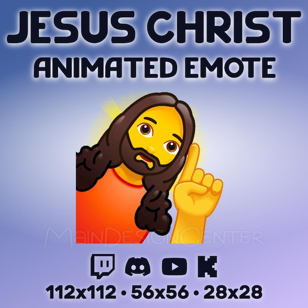 Jesus Emote Twitch - Etsy