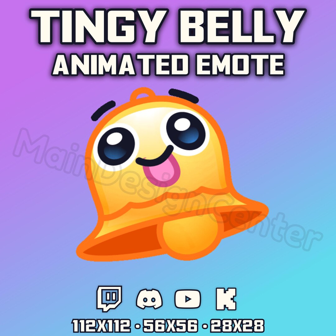 Tingy Belly · Animated Emote · Available for Twitch, Discord, Youtube ...