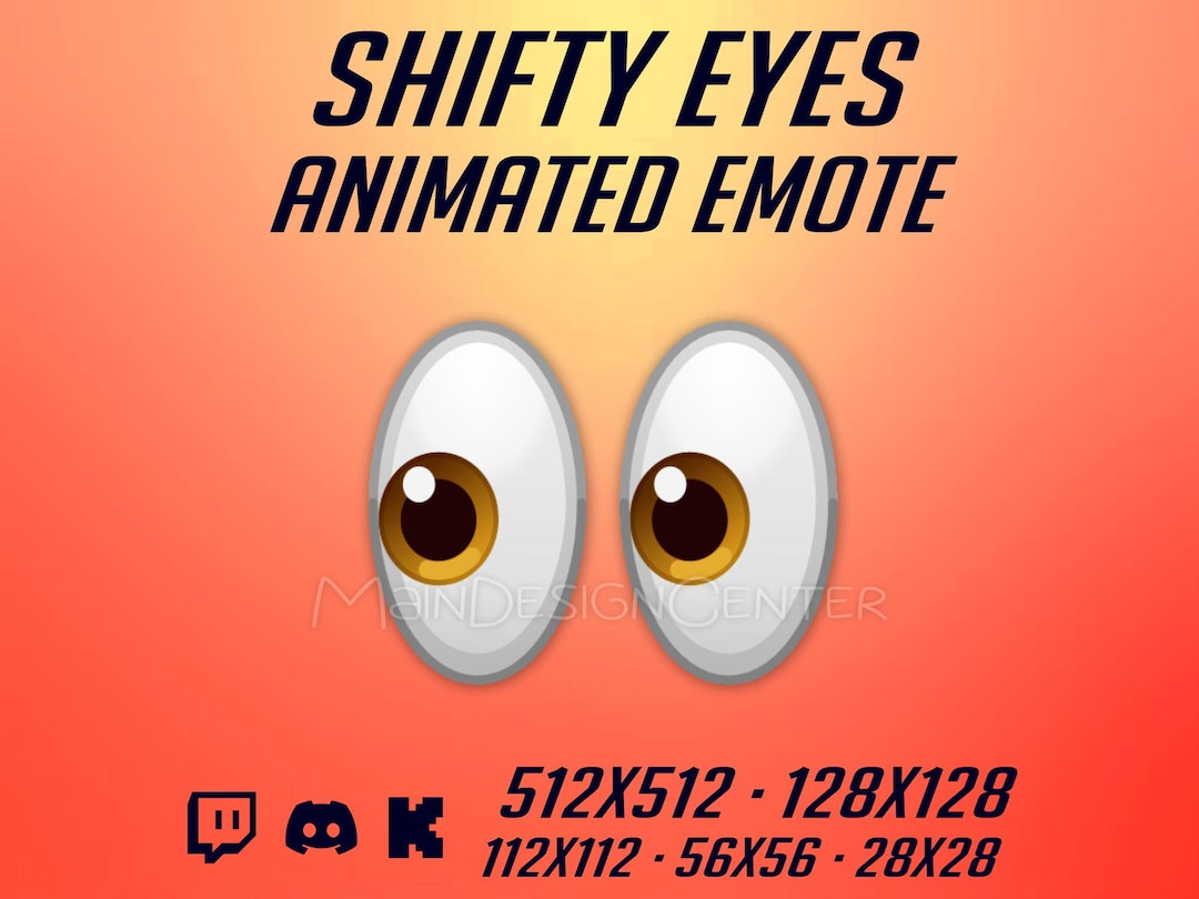 Shifty Eyes Animated Emote · Funny Chat Emoticon · Twitch, Discord ...