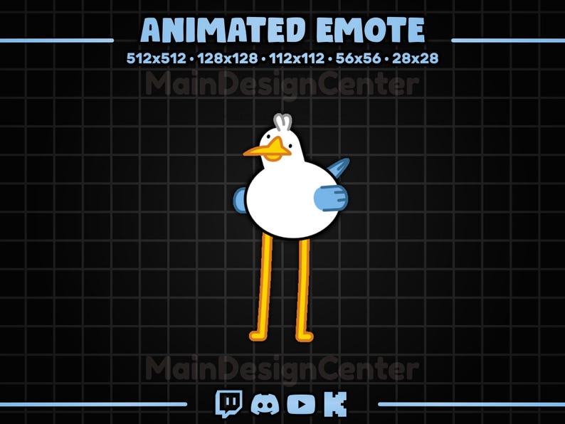 Hype Bird · Animated Raid Emote · Twitch, Discord, Youtube, Kick ...