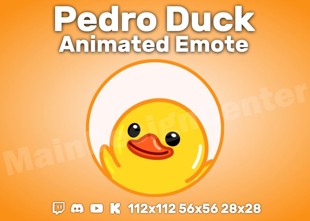 Pedro Dancing Duck · Meme Animated Emote · GIF Chat Emoji · Twitch ...