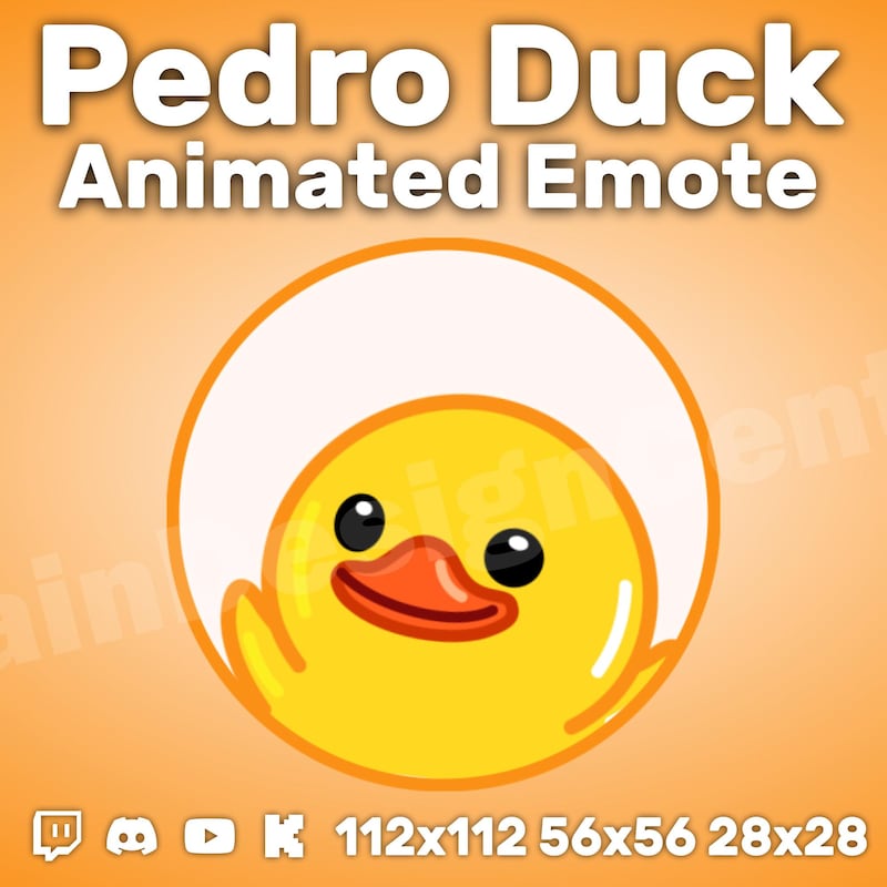 Duck Tiktok Emote - Etsy