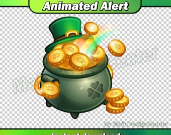 Donate Animated Overlay Follow Alert Celebration Stream Asset OBS ...