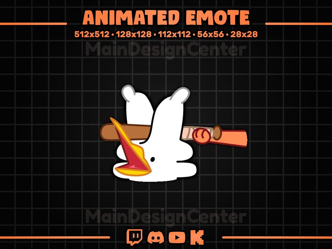 Bonk Bird · Beaten Seagull Animated Emote · Twitch, Discord, Youtube ...