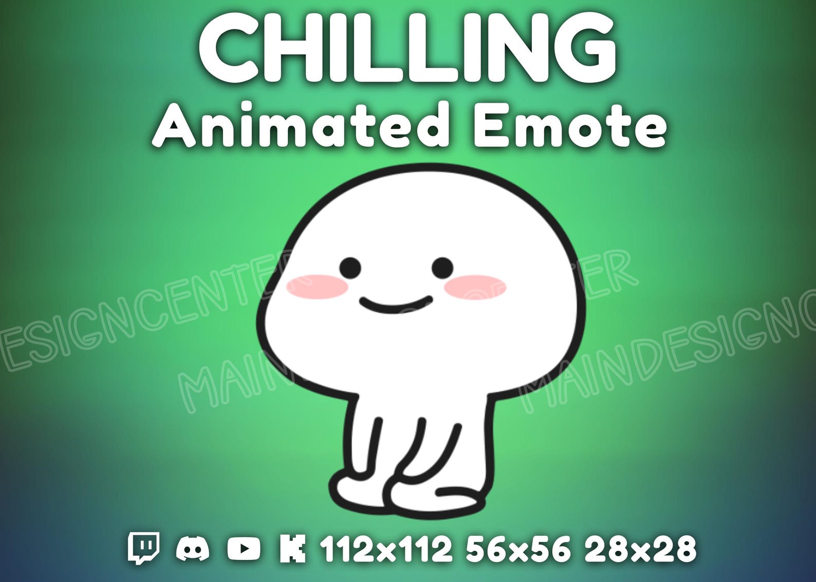 Chilling · Animated Emote · GIF Chat Emoji · Twitch, Discord, Youtube ...
