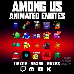 Among Us · Animated Emotes · Twitch, Discord, Youtube, Kick · Streaming ...