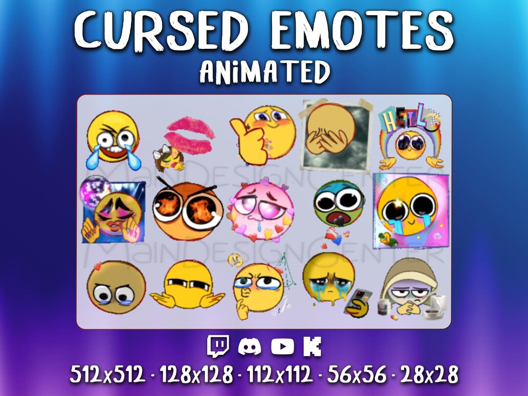 Cursed Emotes · Animated Bundle · Perfect for Twitch, Discord, Youtube ...