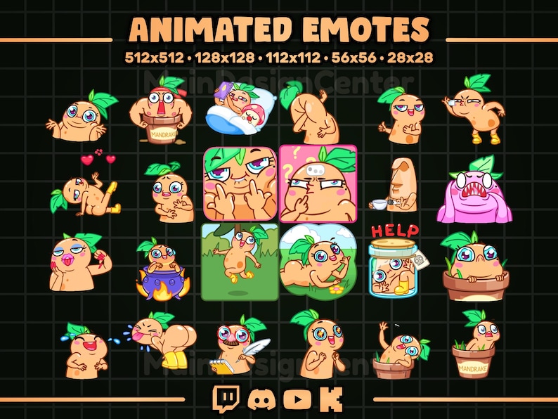 Mandrake Animated Emotes · Twitch, Discord, Youtube, Kick · Dancing ...