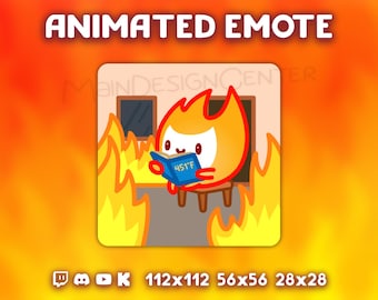 This is Fine Animated Emote · Flame Emoji · Twitch, Discord, Youtube ...