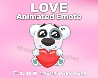 Spotty Love · Cute Animal Emote · Animated Emotes · Chat Sweet Emoticon ...