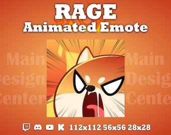 Shiba Inu · Rage Animated Emote · GIF Chat Emoticon · Twitch, Discord ...