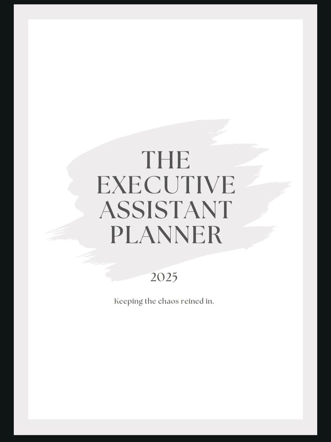 The Executive Assistant Planner - Etsy