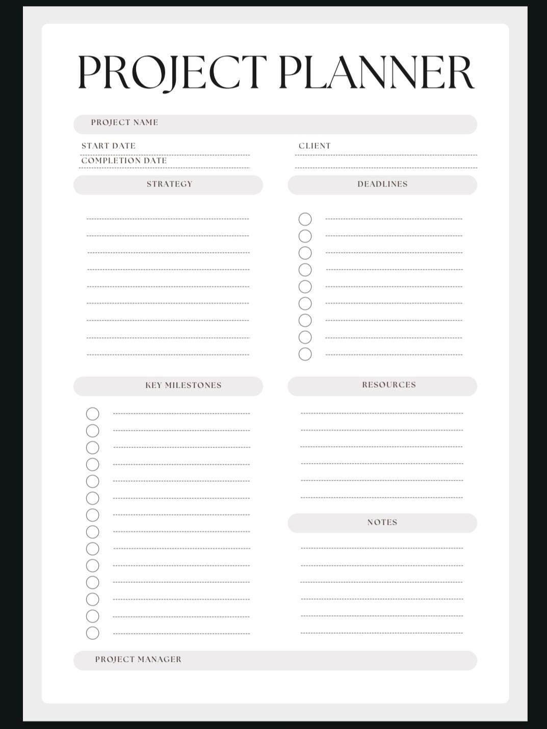 The Executive Assistant Planner - Etsy