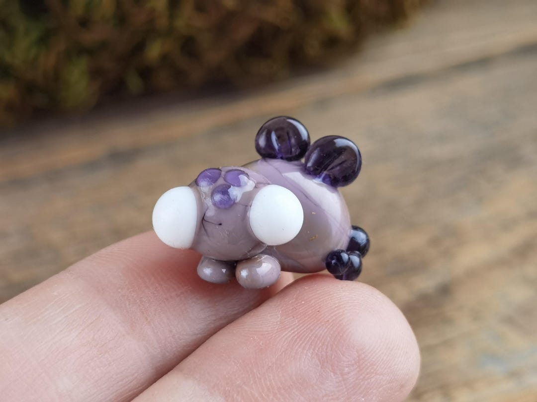 Tiny Monster Miniature, Glass Monster Figurine, Monster Sculpture for ...