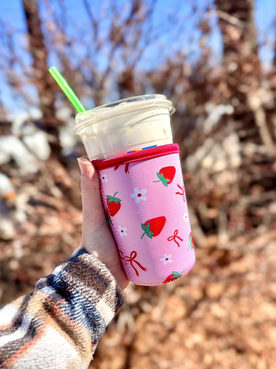 Iced Coffee Sleeve, Cup Coozie, Insulated Drink Sleeve, Cozy Gift, Gift ...