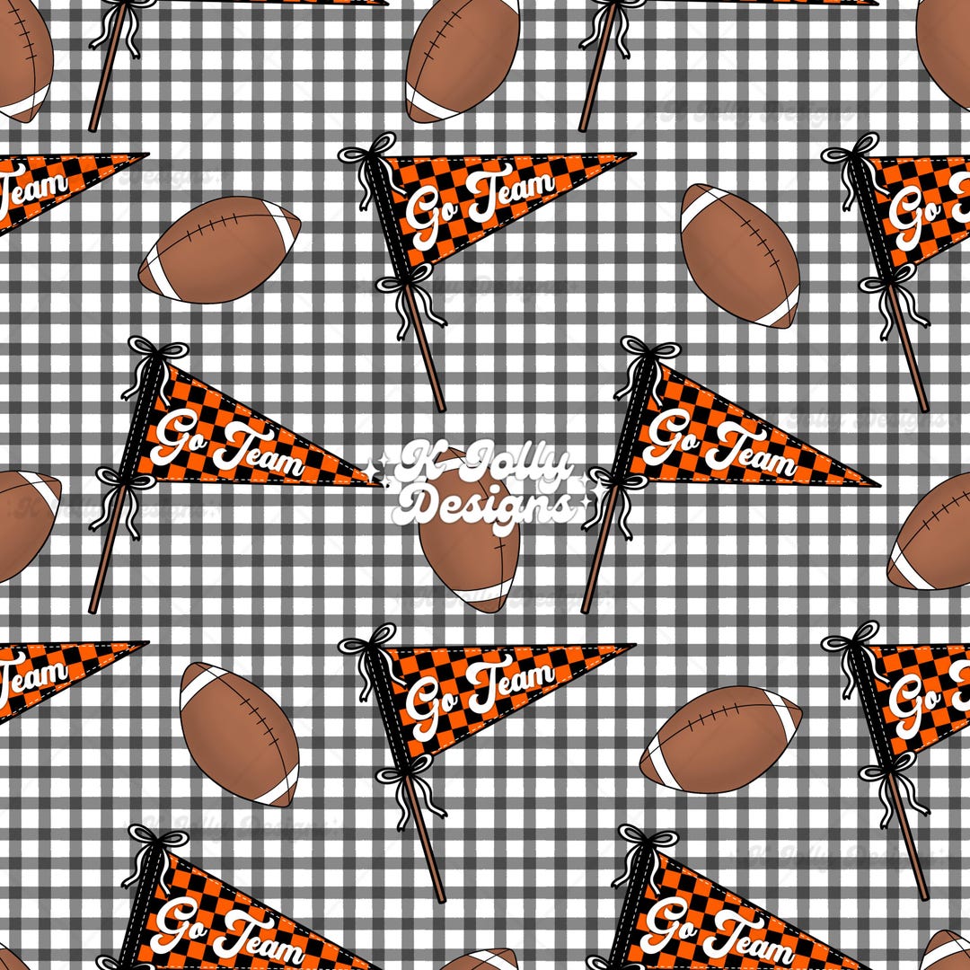 Oklahoma State University Football Seamless Pattern, OSU Seamless File ...