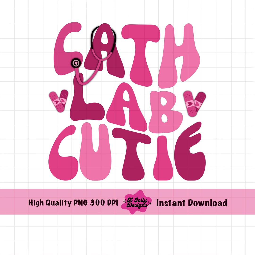 Cath Lab Nurse PNG for DTF Sublimation Stickers, Nursing Png, Cath Lab ...