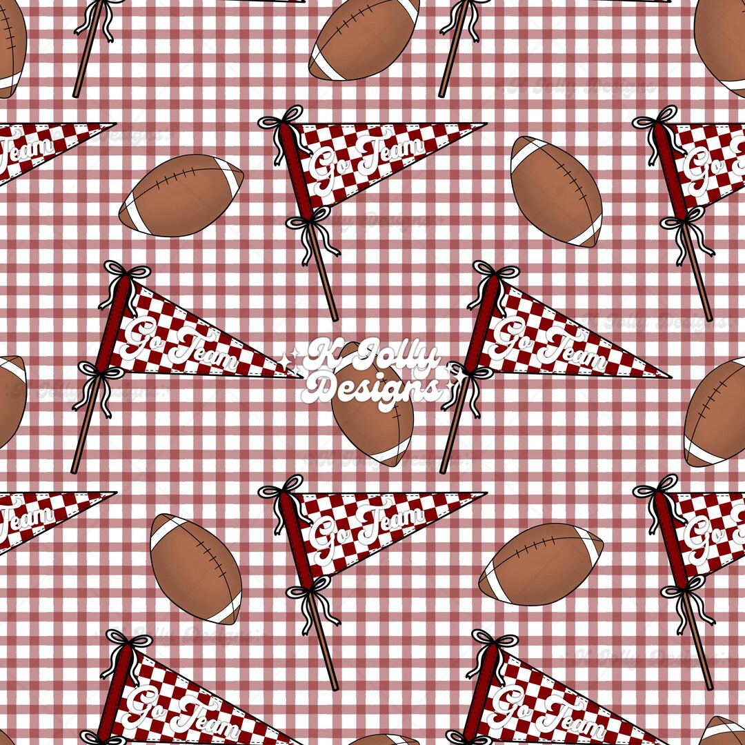 University of Oklahoma Football Seamless Pattern, OU Sooners Seamless ...