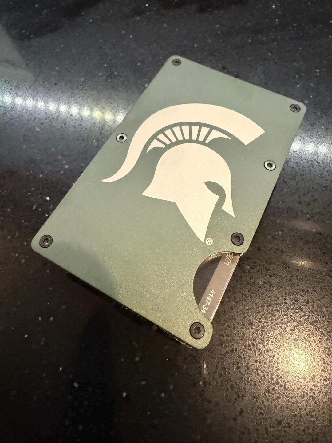 Michigan State Spartan Minimalist Wallet, Officially Licensed - Etsy
