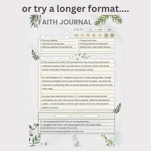 Digital Faith Journal | Prayer & Scripture (printable/fillable PDF) - Etsy