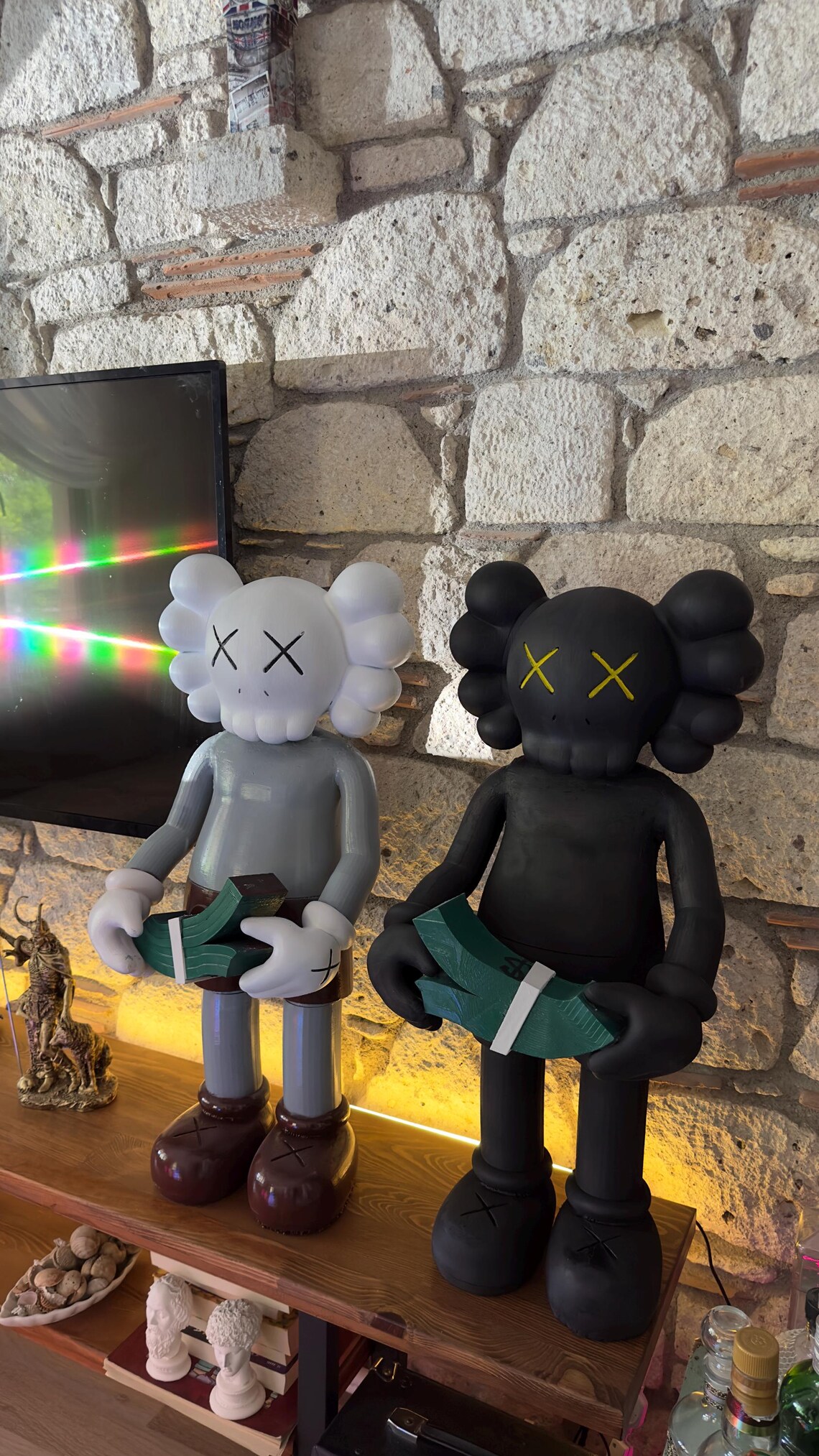 KAWS Counting Money Statue - XL Size - Collectible Decor Sculpture ...