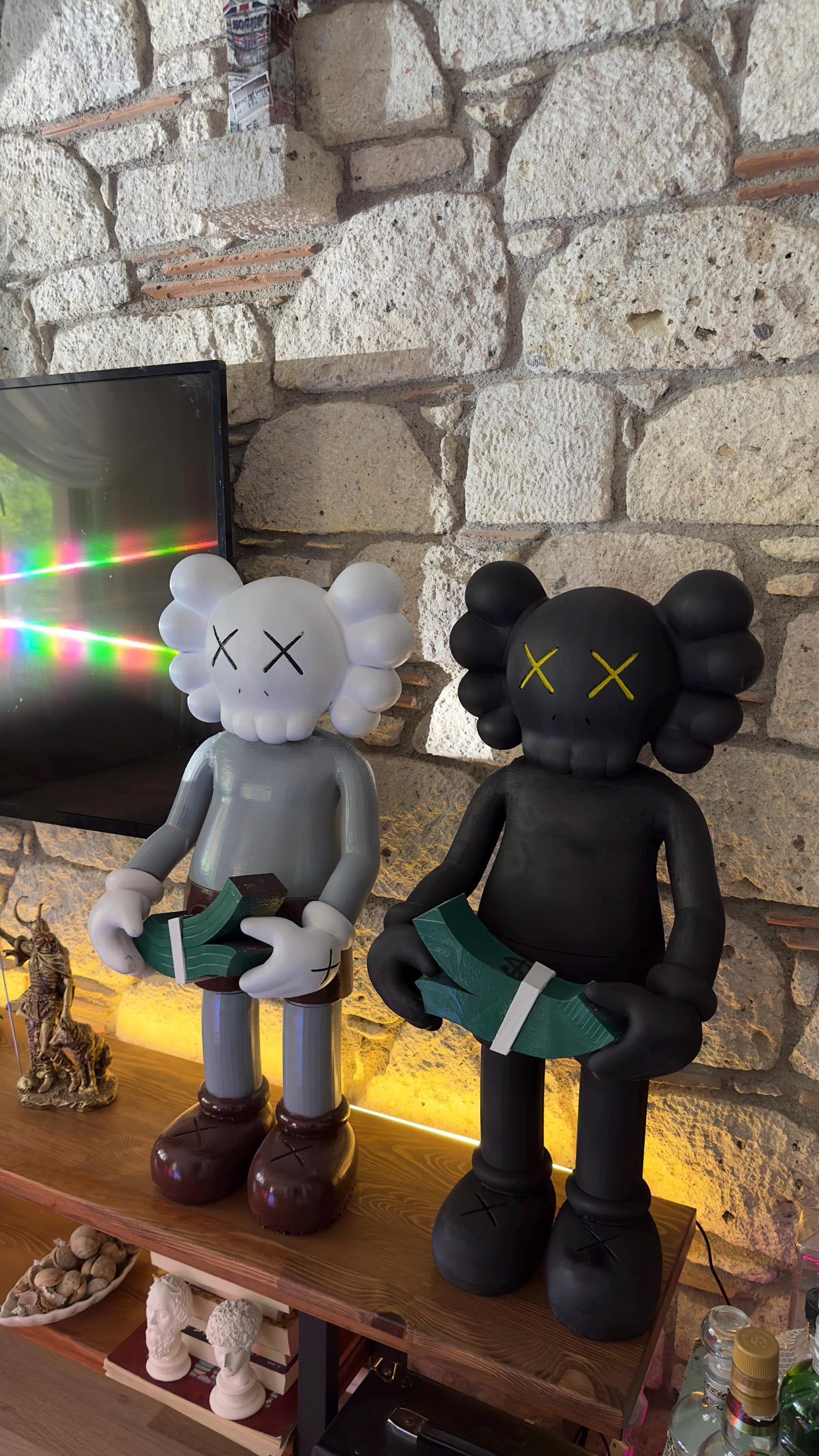 KAWS Counting Money Statue - XL Size - Collectible Decor Sculpture ...