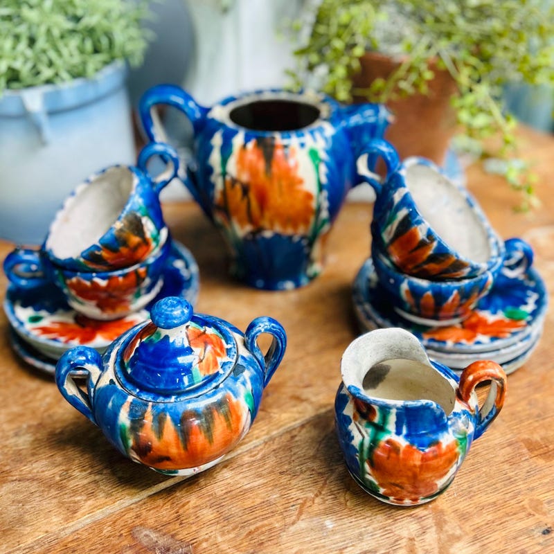 Pottery Tea Cups Mexican - Etsy