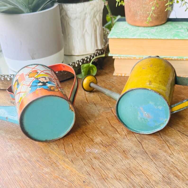Vintage , Children’s Metal Water Cans - Etsy