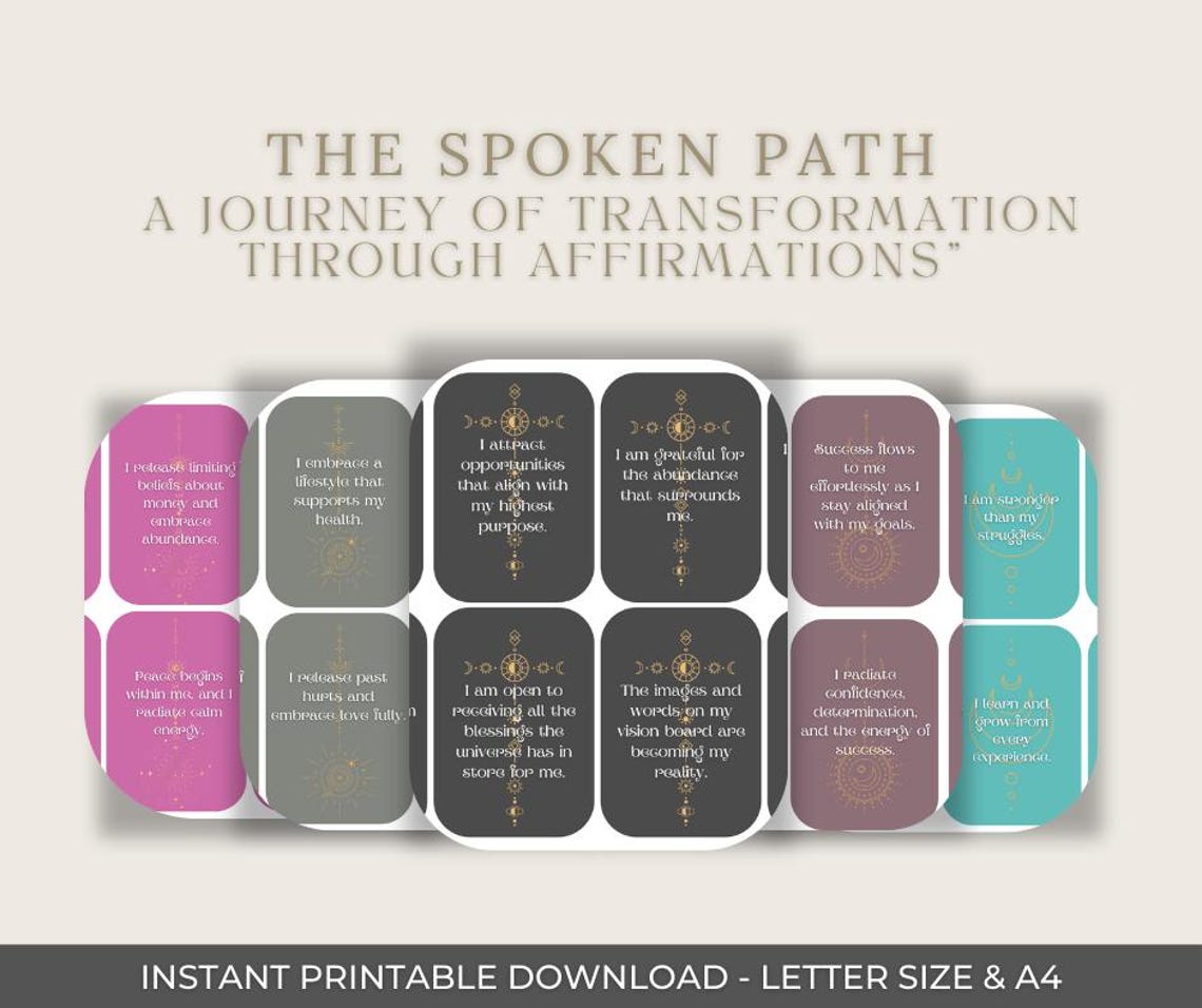 Printable Affirmation Cards, Affirmation Cards, Wealth Abundance ...