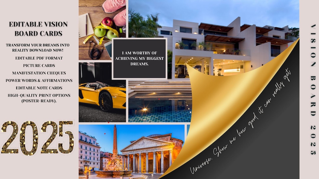 Vision Board, Vision Board Images, 2025 Vision Board, Goals 2025 Images ...