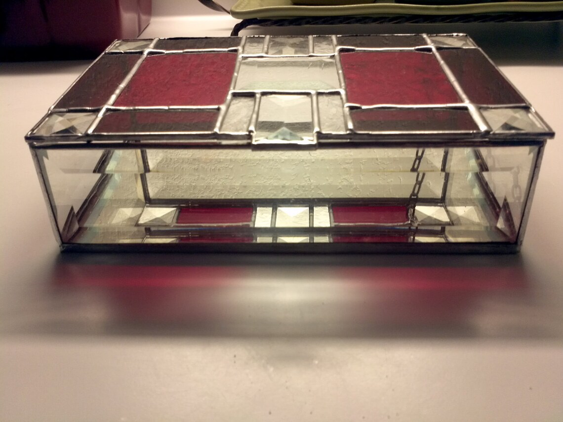 Large Bevel Box - Custom Colors for the Lid - Etsy