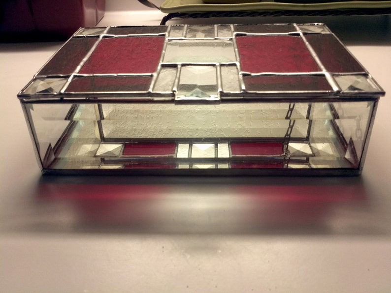 Large Bevel Box - Custom Colors for the Lid - Etsy