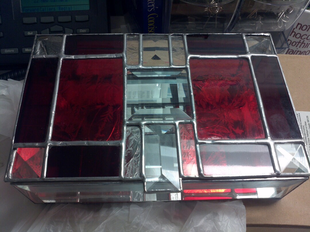 Large Bevel Box - Custom Colors for the Lid - Etsy