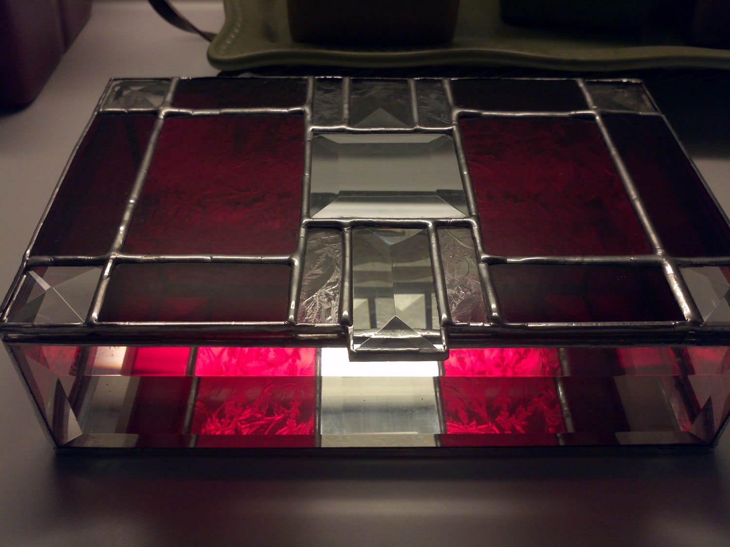 Large Bevel Box - Custom Colors for the Lid - Etsy