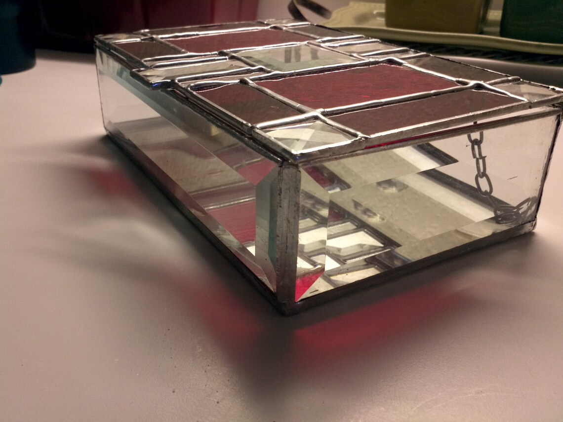 Large Bevel Box - Custom Colors for the Lid - Etsy