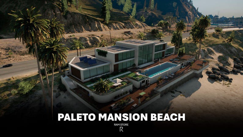 Paleto Mansion Beach | FIVEM | MLO | House | Custom Interior | Roleplay ...