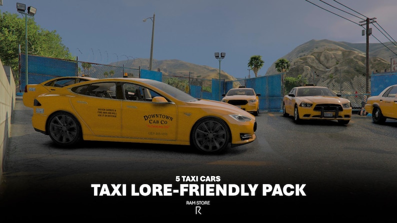 Taxi Lore Friendly Pack / FIVEM / GTA - 5 Taxi Cars - Etsy UK