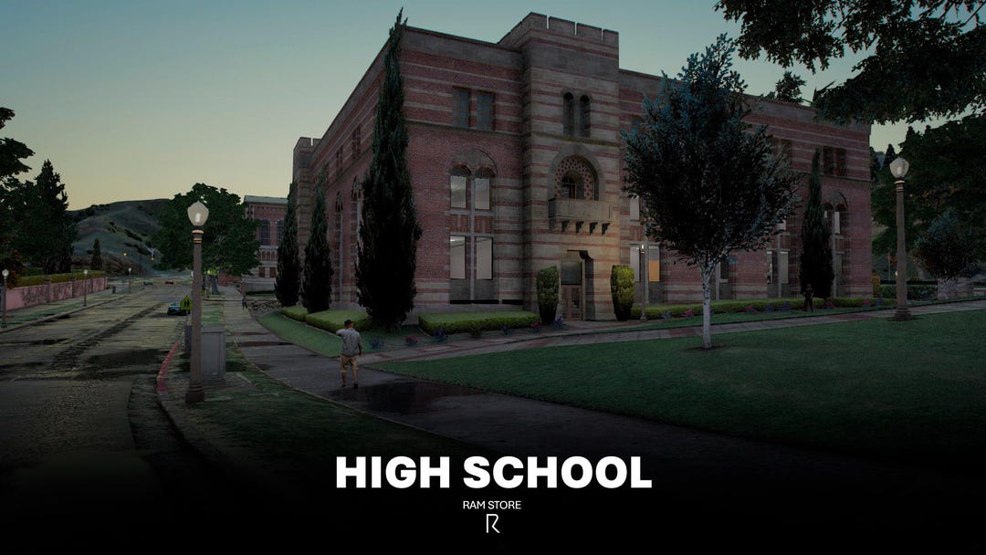 High School | FIVEM | MLO | University | Custom Interior | Roleplay ...