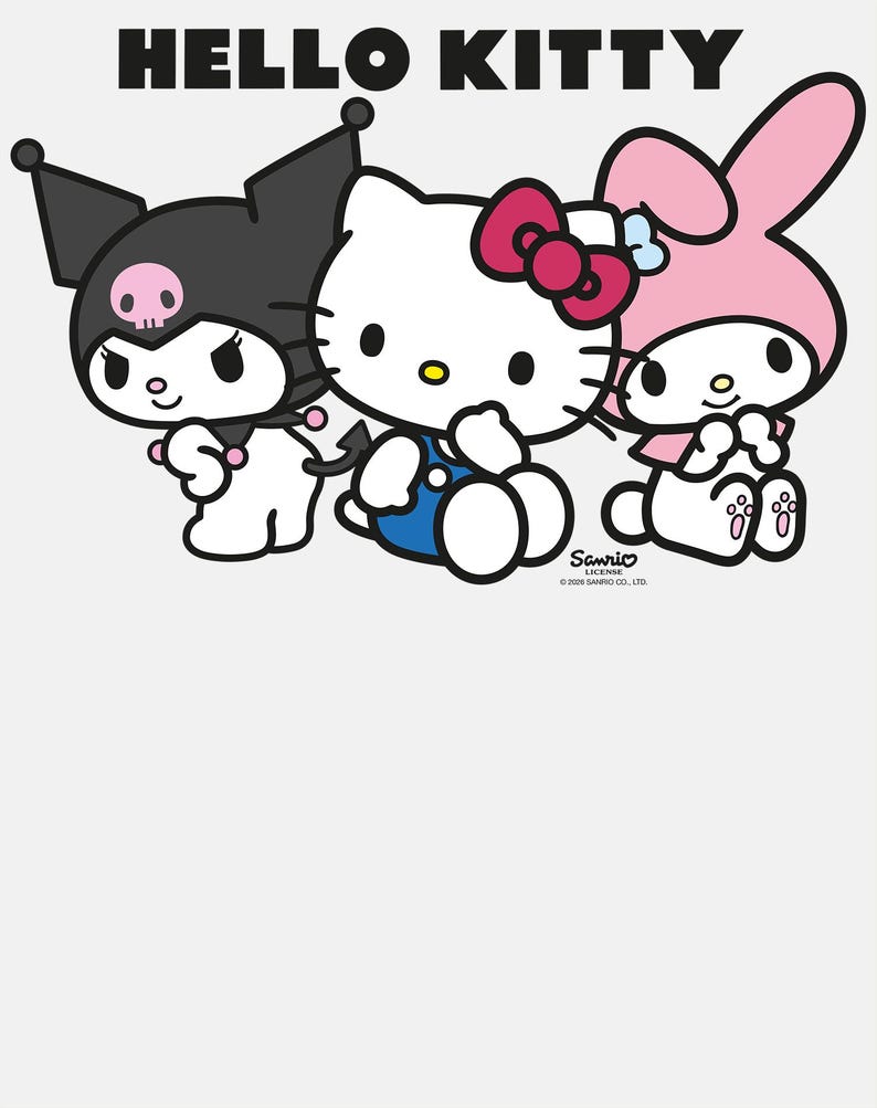 Hello Kitty Charmmy Melody Kuromi Logo Sweet Friends Classic Official ...